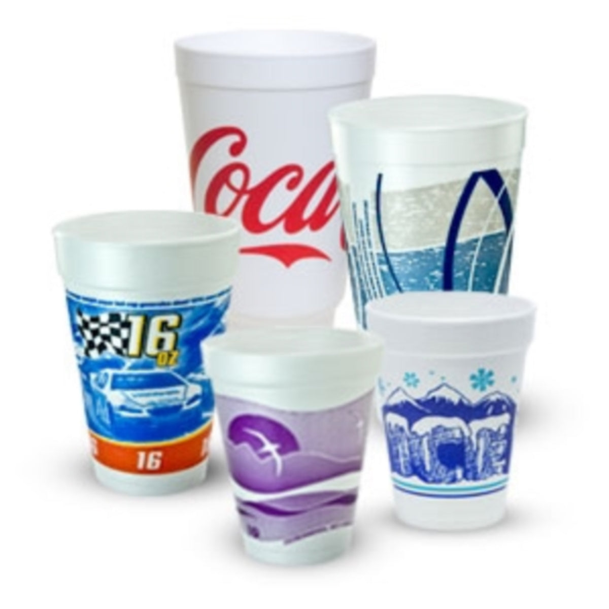 Dart® Horizon® J-Cup® Blueberry EPS Tall Foam Cup, White, 20 Oz – Klear ...